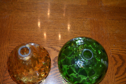 What are these glass pieces with holes in top and bottom?