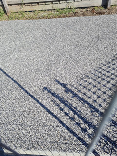 Exposed aggregate not washed properly | Houzz AU