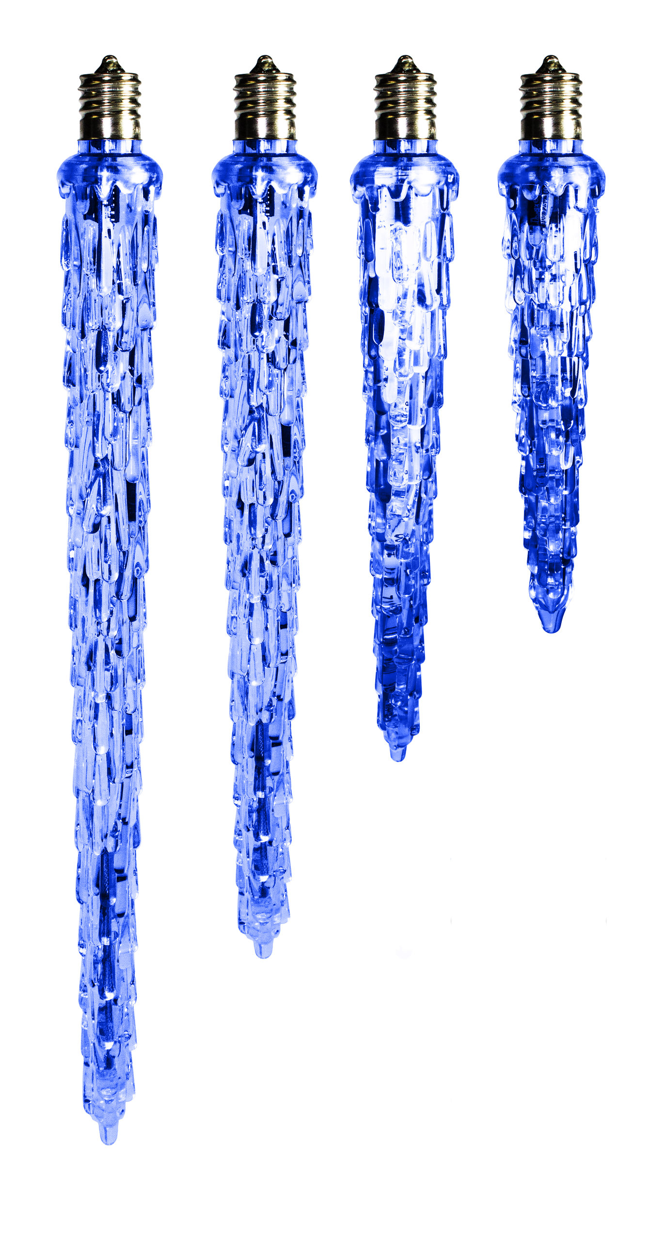 5" C9 Falling Blue Icicle With Pure White LEDs - Contemporary - Holiday ...