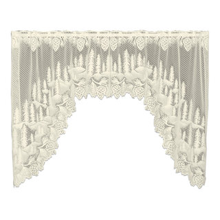 Pinecone 70"x38" Swag Pair, Ecru - Rustic - Valances - by Heritage Lace ...