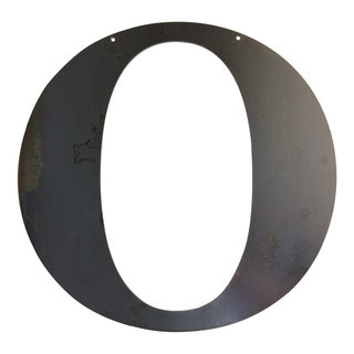 Rustic Large Letter "O", 18" - Contemporary - Wall Letters - by ...