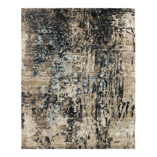 Amer Rugs Synergy SYN-23 Pale Sky Charcoal Hand-knotted Area Rugs, 6'x9 ...