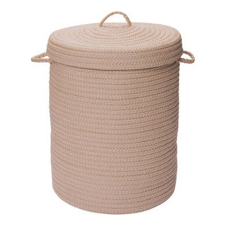 Simply Home Solid Cuban Sand 18"x18"x30" Hamper With Lid, 18"x18"x30 ...