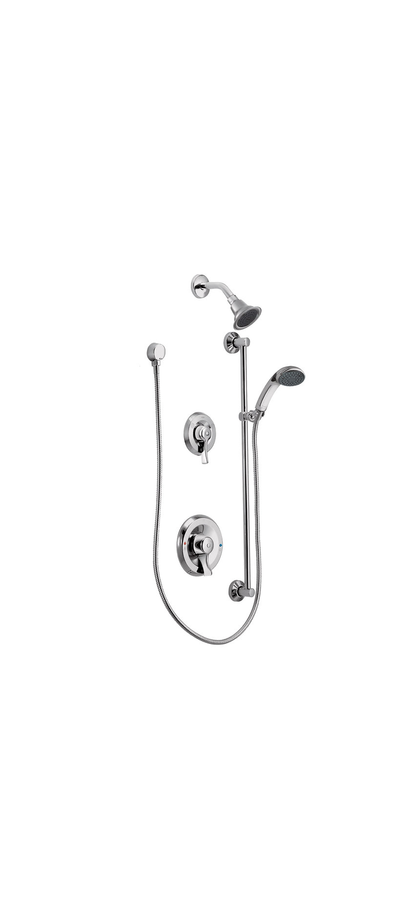 Moen Commercial Chrome Posi-Temp(R Transfer All-Metal Trim Kits T8342 - Contemporary ...