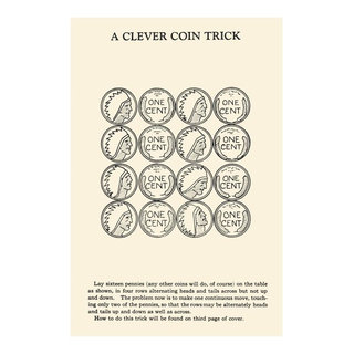 "A Clever Coin Trick - 16 Pennies" Digital Paper Print by Retromagic ...