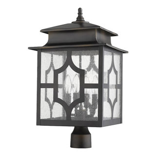 Acclaim Calvert 4-Light Exterior Post Mount Light, Bronze ...