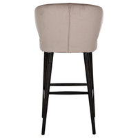 Modern Velvet Bar Stool | OROA Indigo - Midcentury - Bar Stools And ...