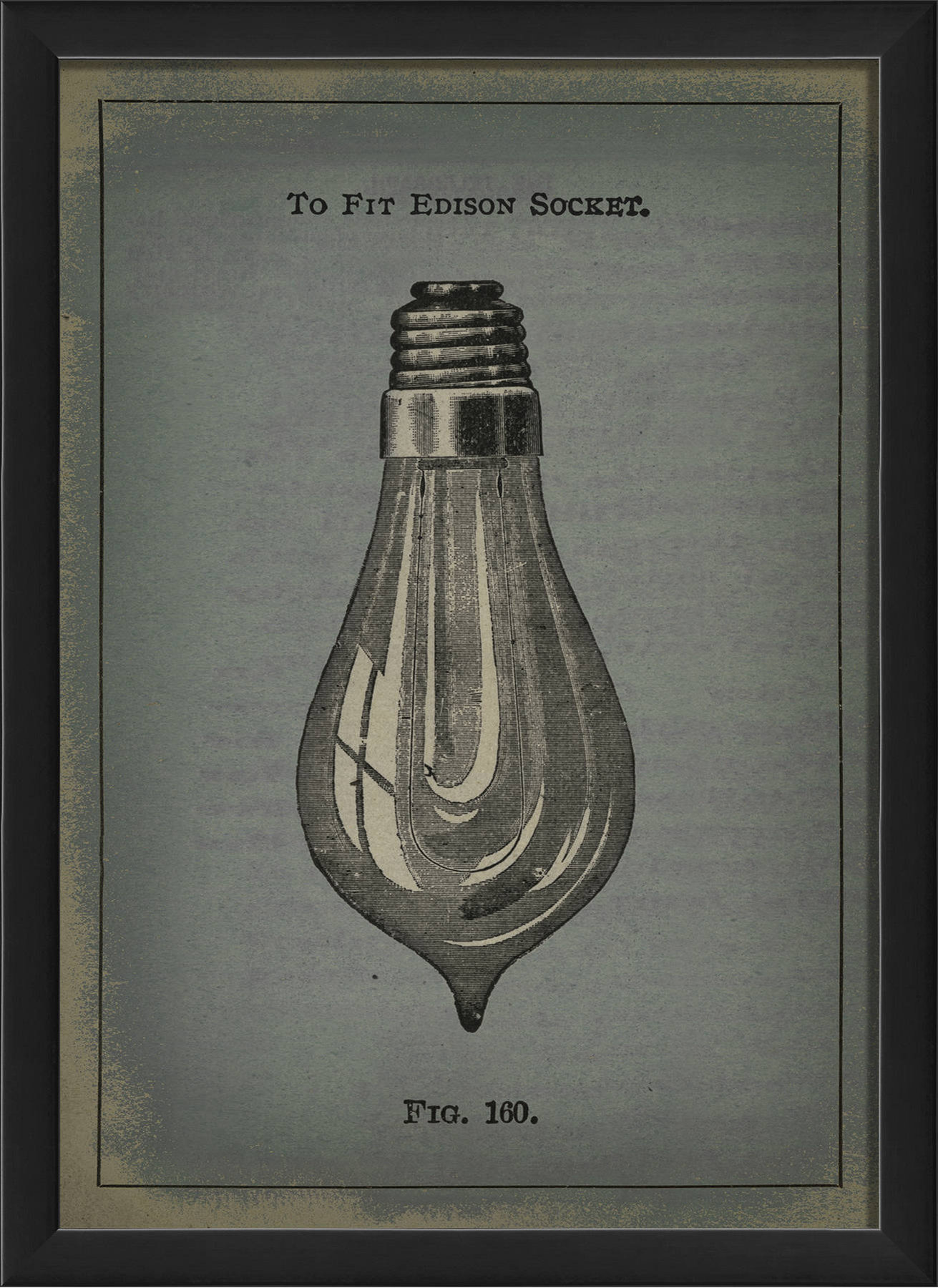To Fit Edison Socket Print - Contemporary - Prints And Posters - by Art ...