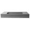 ALFI brand ABCO40R 40" Solid Concrete Rectangular Countertop Sink ...