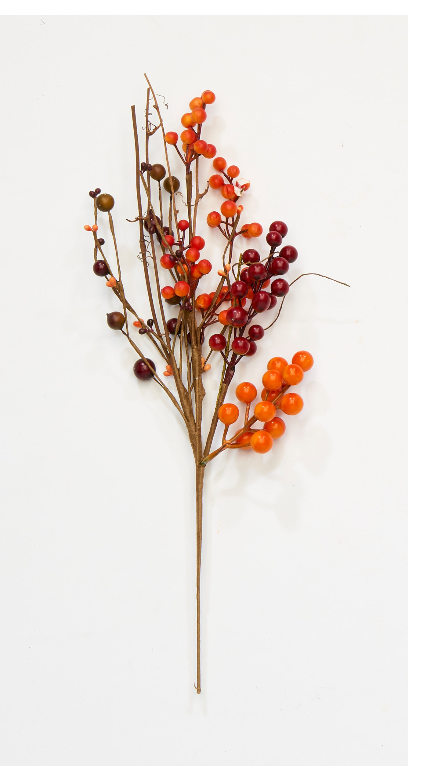 17" Weatherproof Fall Berry Spray, Set of 3 - Modern - Artificial ...