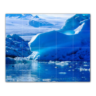 Glacier Ceramic Tile Wall Mural HZ500727, 40" Wide x 32" High ...