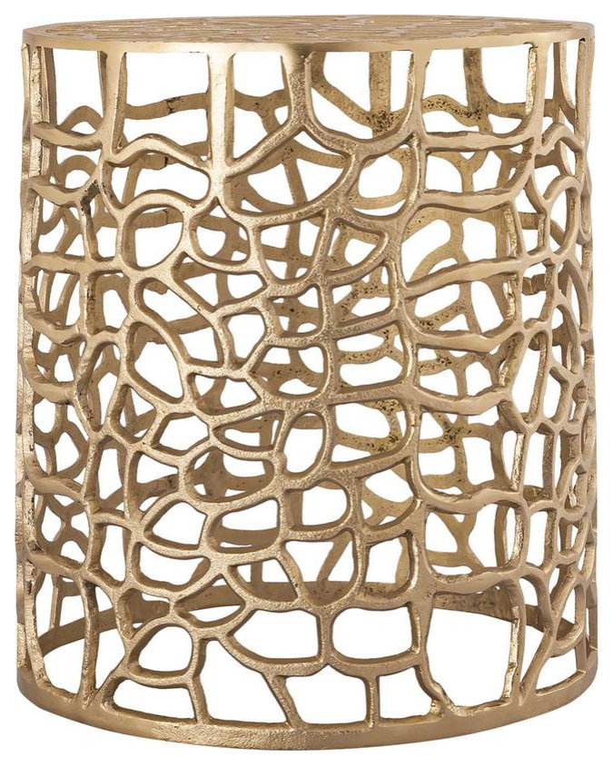 Sophia Gold Side Table - Contemporary - Side Tables And End Tables - by ...