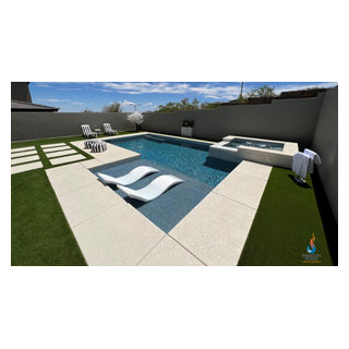 20 Pool Designs Under 600 sq ft - Pool - Las Vegas - by Paragon Pools ...