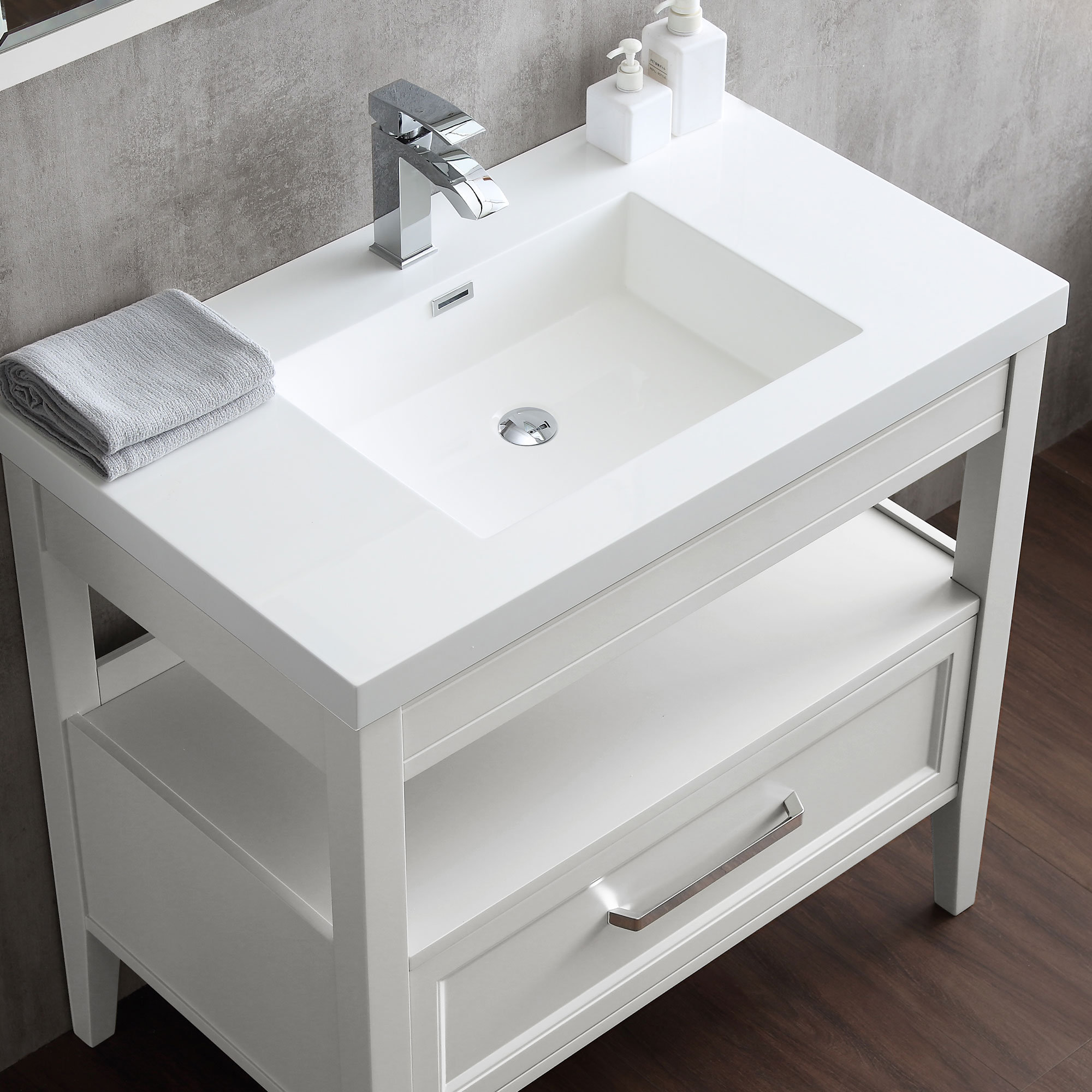 Adams Bathroom Vanity Set, 36" - Transitional - Bathroom Vanities And ...
