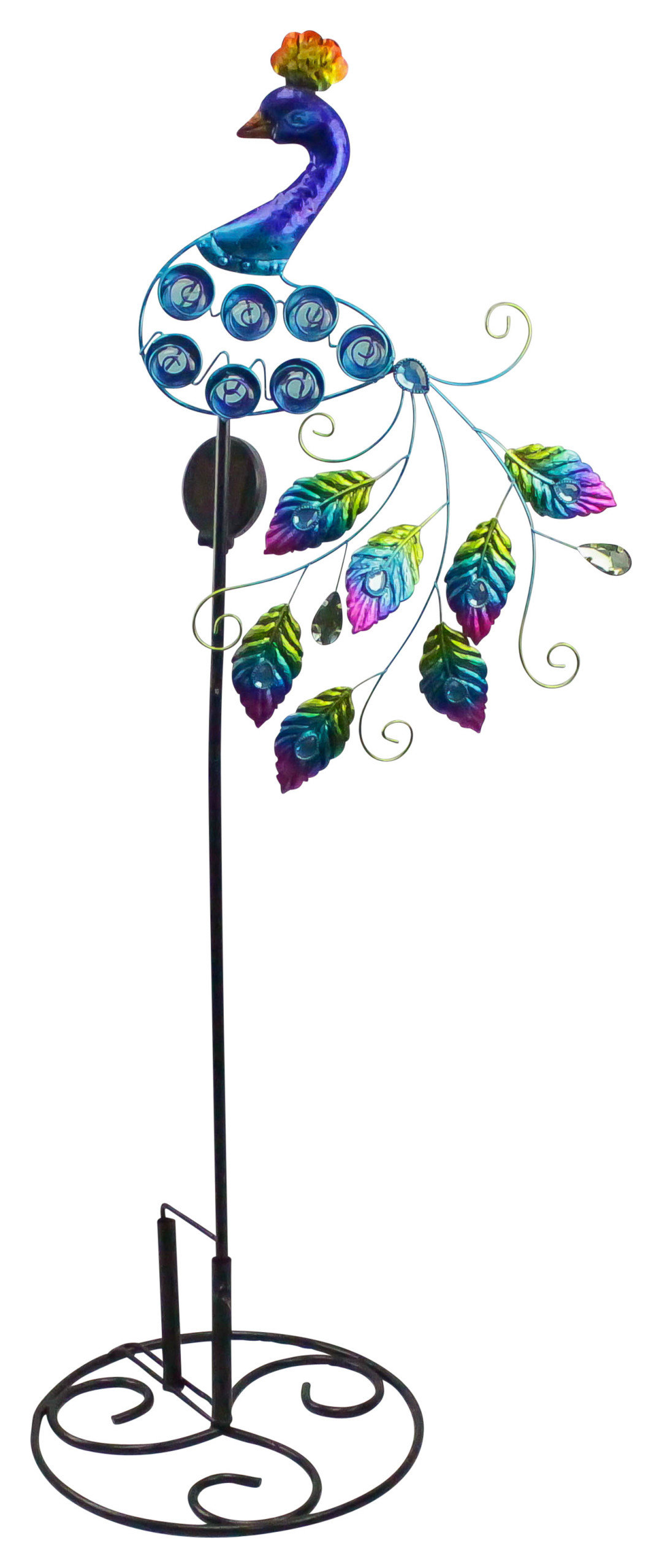 Stake Solar Peacock - Tropical - Garden Statues And Yard Art - by RCS ...