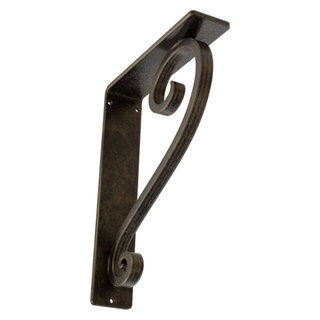 Edwards Wrought Iron Bracket, 2"Wx7 1/2"Dx10"H - Mediterranean ...