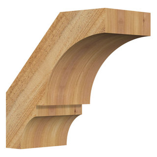 4"Wx6"Dx6"H Balboa Rough Sawn Brace, Douglas Fir, 12"Dx12"H Rustic Wood ...