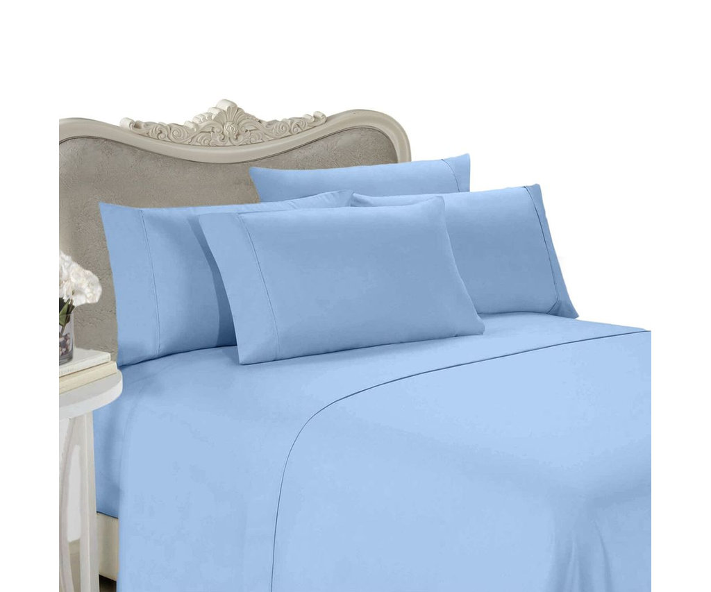 Blue Full 3-Piece Bed Duvet Set, Queen - Contemporary - Duvet Covers ...