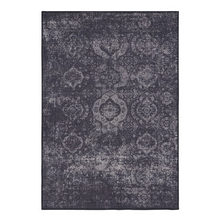 RugSmith Gray Rococo Distressed Boho Area Rug, 3'x5', 5'x7 ...