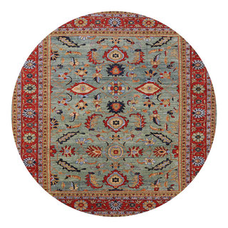 Ahgly Company Indoor Rectangle Mid-Century Modern Area Rugs, 5' x 7', 8 ...