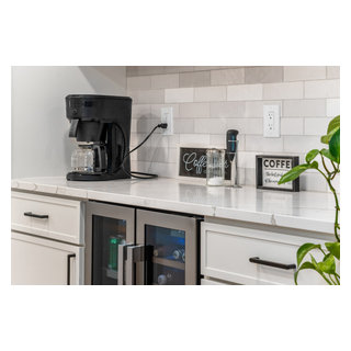 Hybrid Kitchen Remodel Done With a New Island - Transitional - Kitchen ...