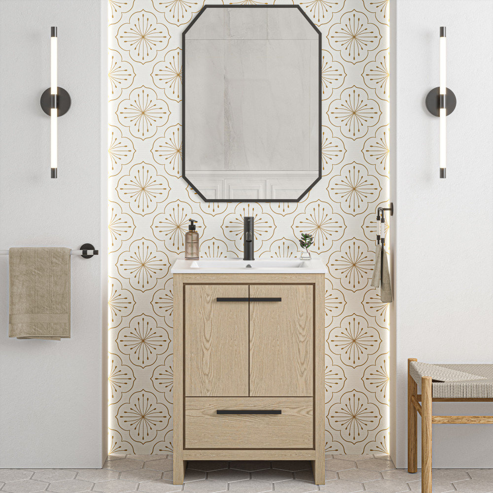 Virage 24 Freestanding, Bathroom Vanity, Natural Oak, 24 x 18 ...