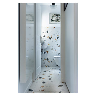Toilettes carrelage terrazzo - Contemporary - Powder Room - Paris - by ...