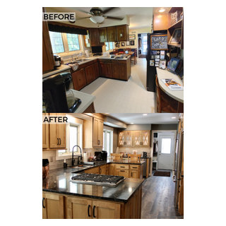 Quad Cities Kitchen Remodel with Great Storage and Maple Cabinets ...