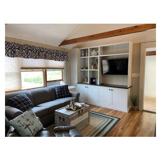 Cape Cod Cottage Custom Built In Cabinet - Beach Style - Family Room ...