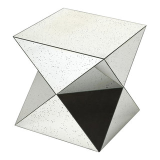 Prism Mirrored Bunching Table - Contemporary - Side Tables And End ...