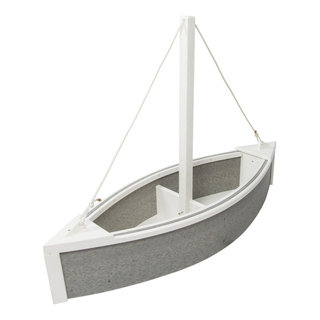 Poly Sailboat Planter - Beach Style - Outdoor Pots And Planters - by ...