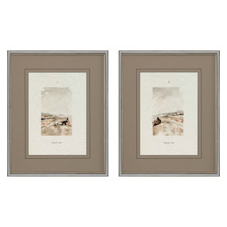 Westport Coast, 2-Piece Set Framed Art - Contemporary - Prints And ...