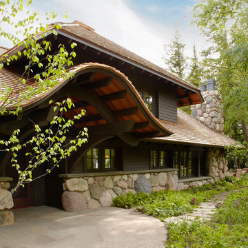 75 Beautiful Curved Roof Home Design Ideas & Designs | Houzz AU
