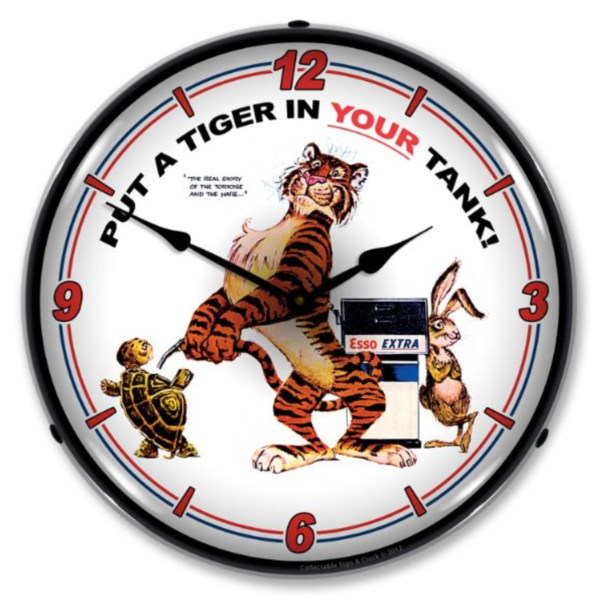 1203356 Esso Tiger Clock - Contemporary - Wall Clocks - by VirVentures ...