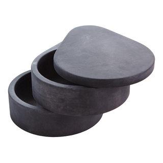 Alabaster Teardrop Double Box, Swivel - Transitional - Decorative Boxes ...