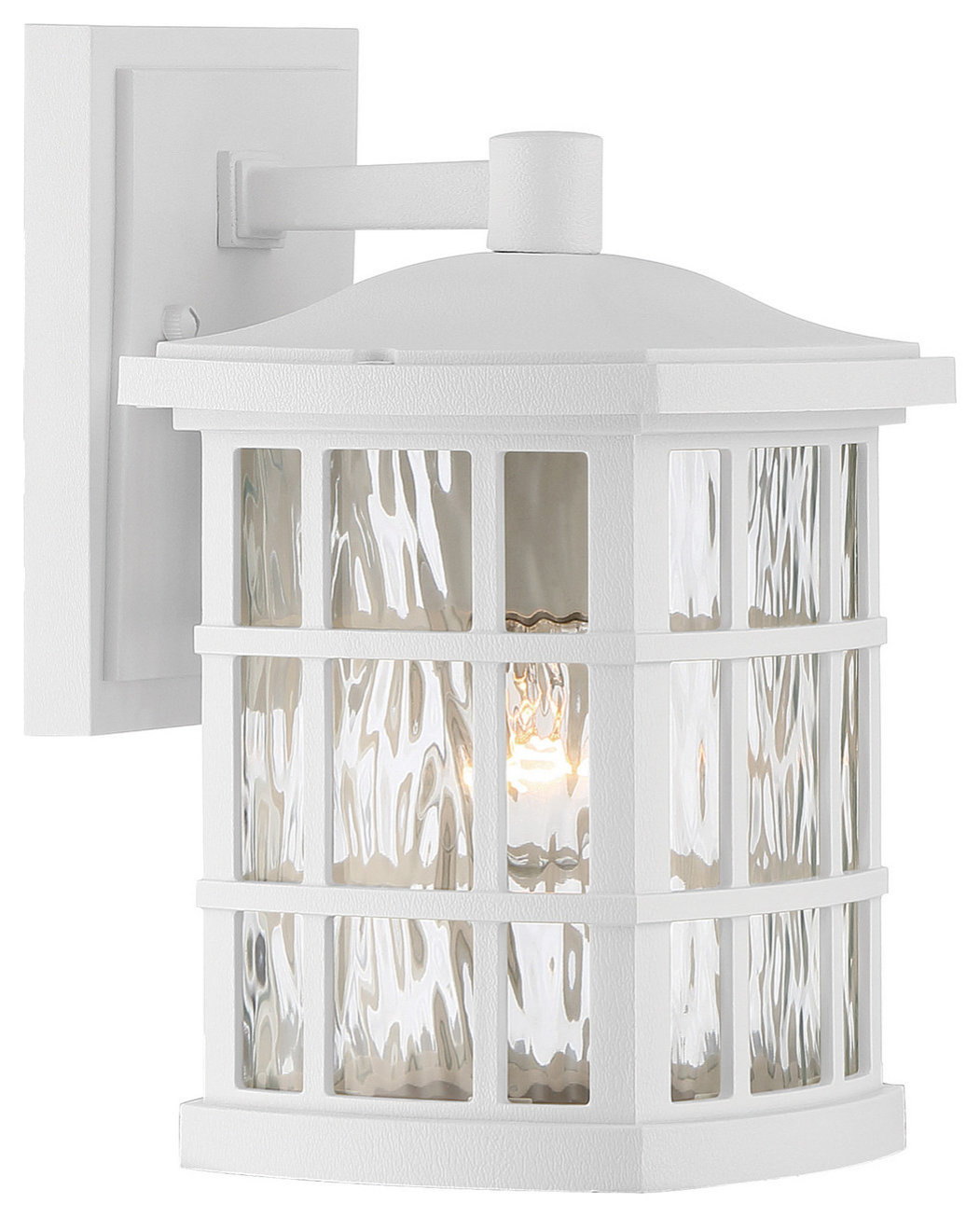 Stonington 1-Light Outdoor Lantern, White Lustre - Craftsman - Outdoor ...