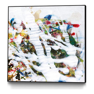 "Pollock's Party I" Framed Canvas by Giant Art 30"x30", 30 x 30 ...