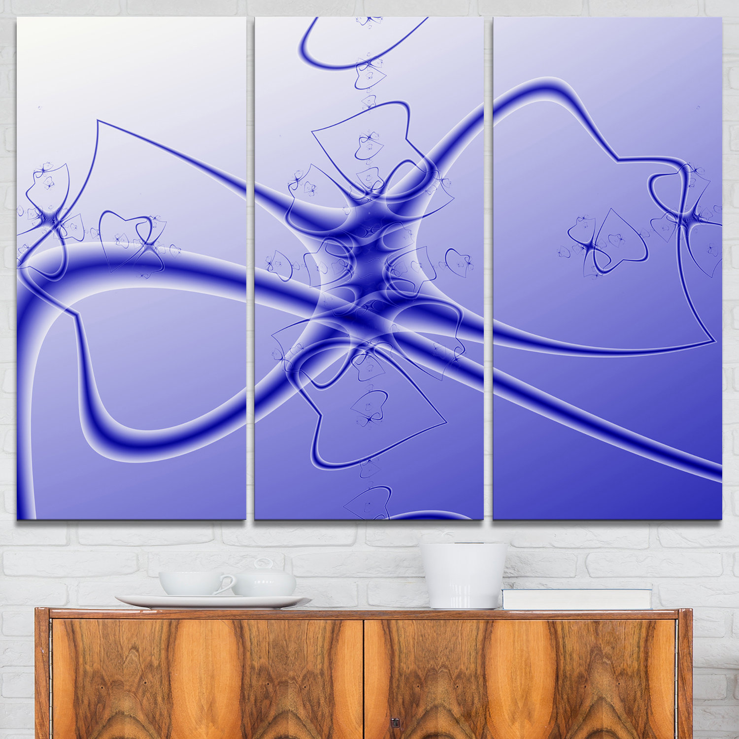 "Fictional Micro Life Form" Art Canvas Print, 3 Panels, 36"x28", 36"x28 ...