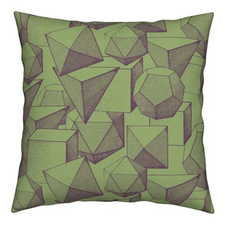 Shapes Geometric Palette Contest Geometry Two Throw Pillow ...