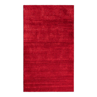 8" x 10" Red Modern Shimmery Area Rug - Contemporary - Area Rugs - by ...