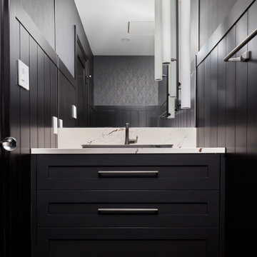 75 Wall Paneling Powder Room Ideas You'll Love - April, 2026 | Houzz
