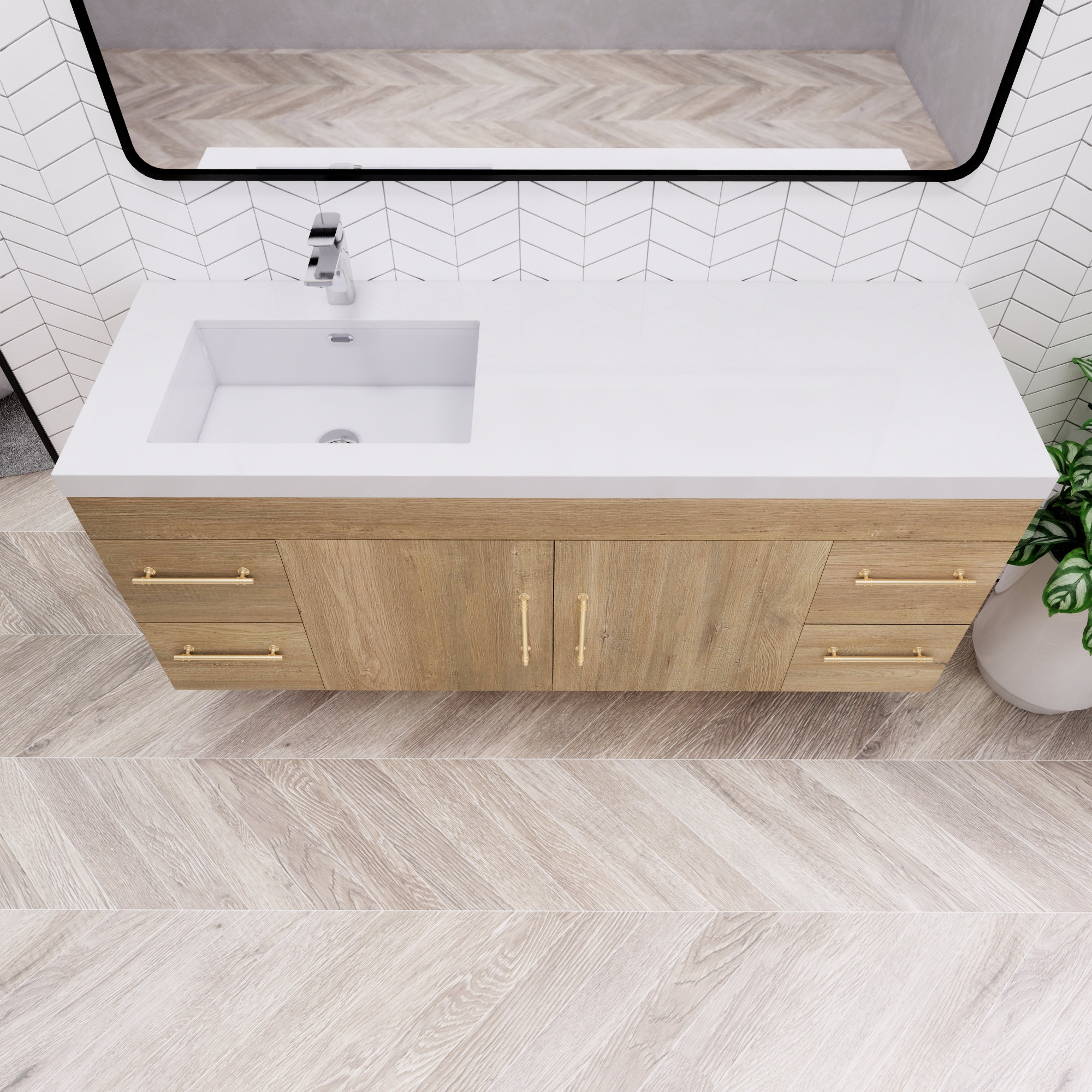 Left Side Sink Vanity