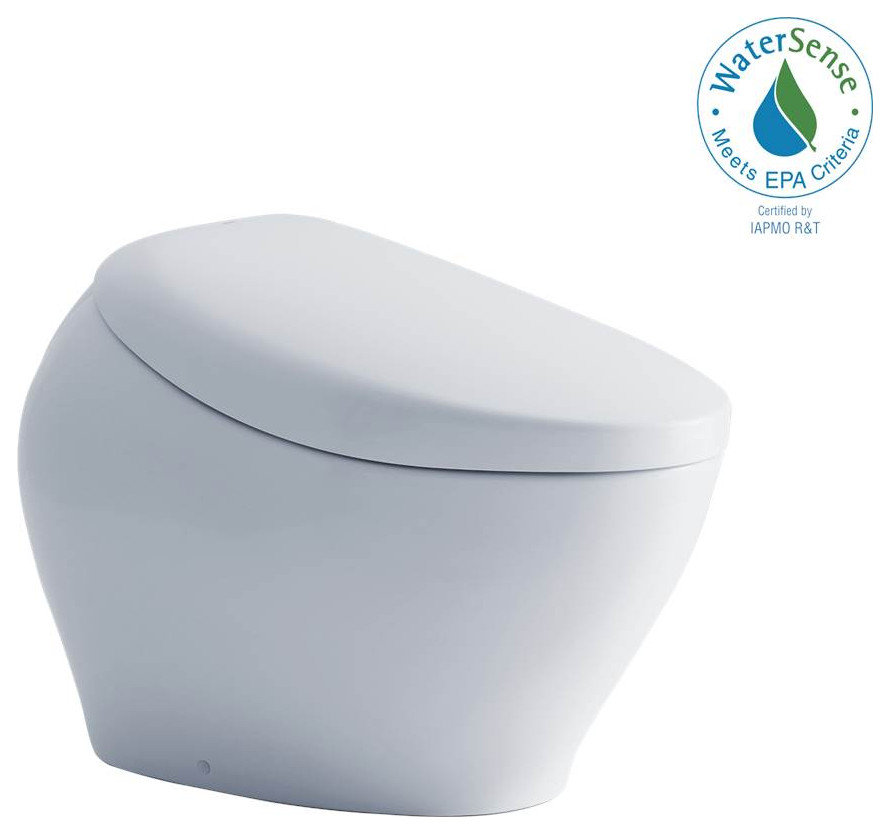 TOTO NEOREST NX1 Dual Flush 1.0 or 0.8 GPF Toilet with Integrated Bidet ...