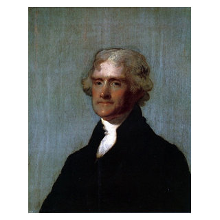Gilbert Stuart Thomas Jefferson Wall Decal, 20x25 - Traditional - Wall ...