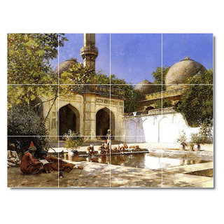 Edwin Weeks City Painting Ceramic Tile Mural #40, 48" Wide x 36" High ...