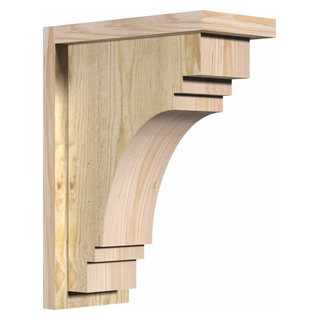 Pescadero Corbel w/Backplate, 12"Dx16"H - Transitional - Corbels - by ...