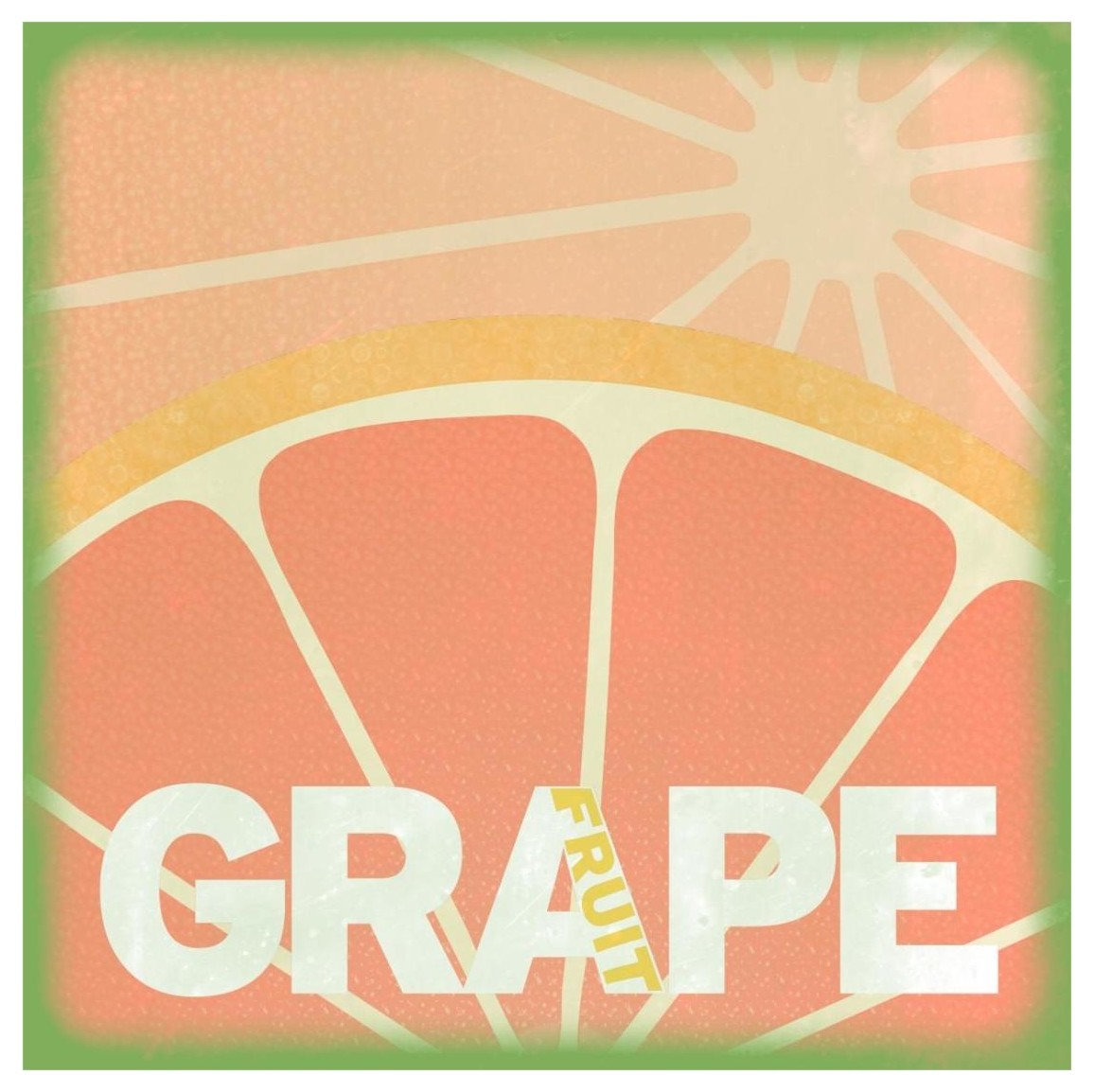 "Citrus - Grapefruit" Digital Paper Print by BG.Studio, 20"x20", 26"x26 ...