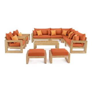 Benson 11 Piece Sunbrella Outdoor Patio Estate Collection ...