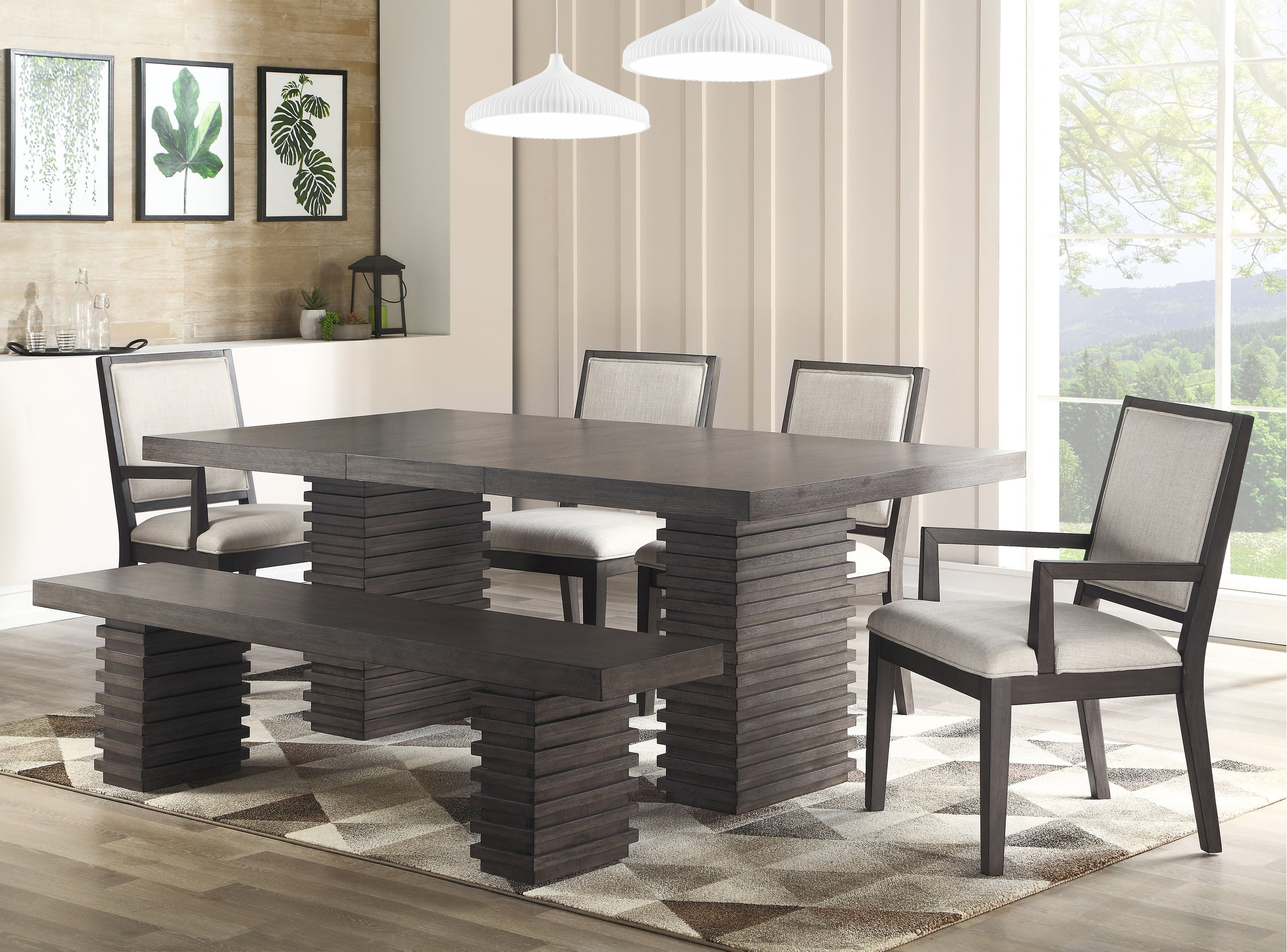 Mila Dining Table - Transitional - Dining Tables - by HedgeApple | Houzz