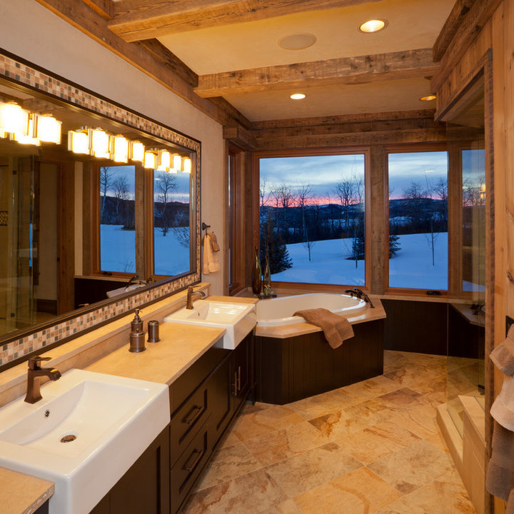 75 Rustic Bathroom with a Trough Sink Ideas You'll Love - December ...